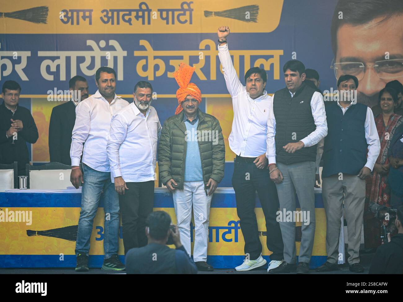 NEW DELHI, INDIA - JANUARY 21: Arvind Kejriwal, National Convenor of ...