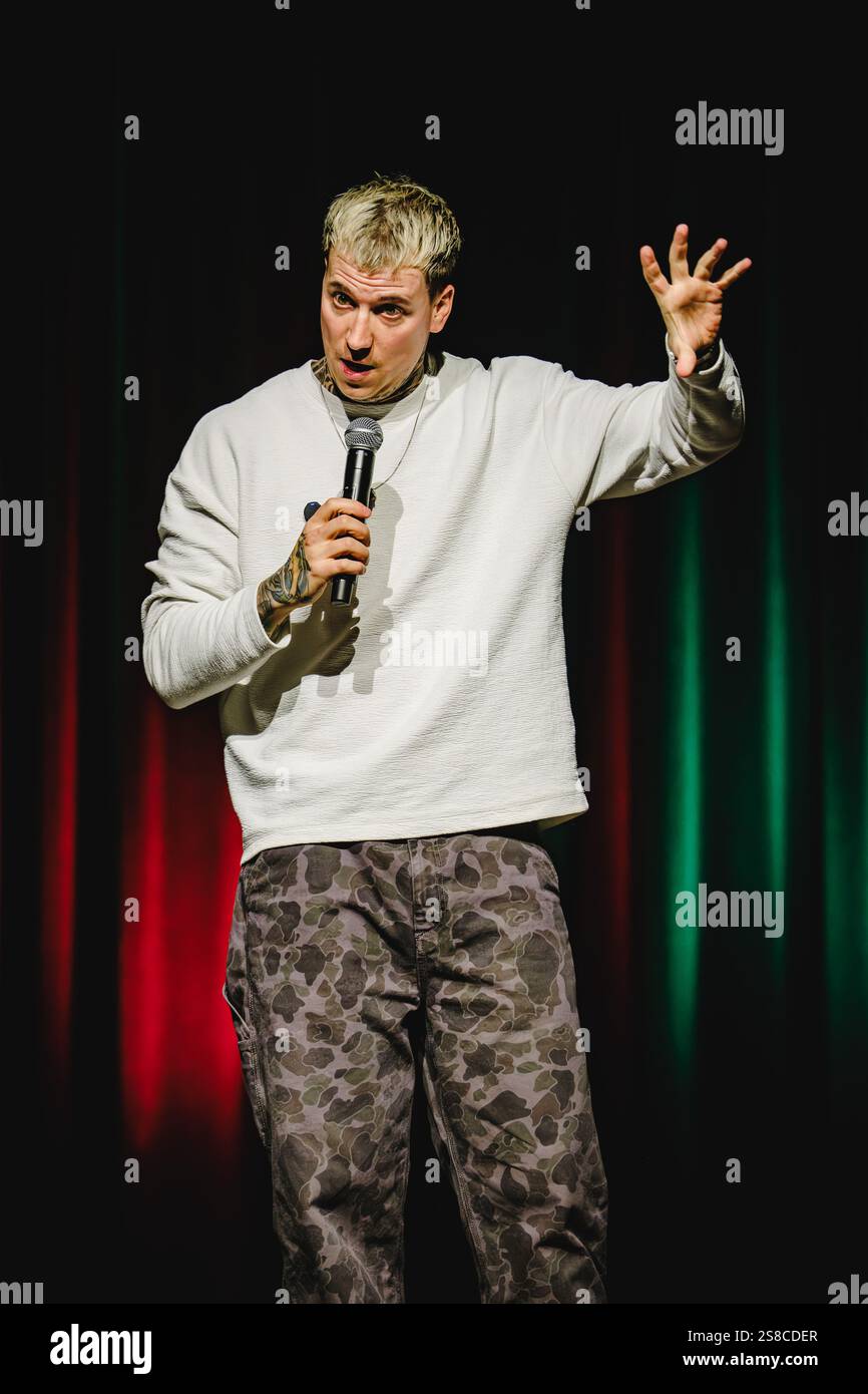 Bern, Switzerland. 21st, January 2025. The Swiss comedian Fabio Landert ...