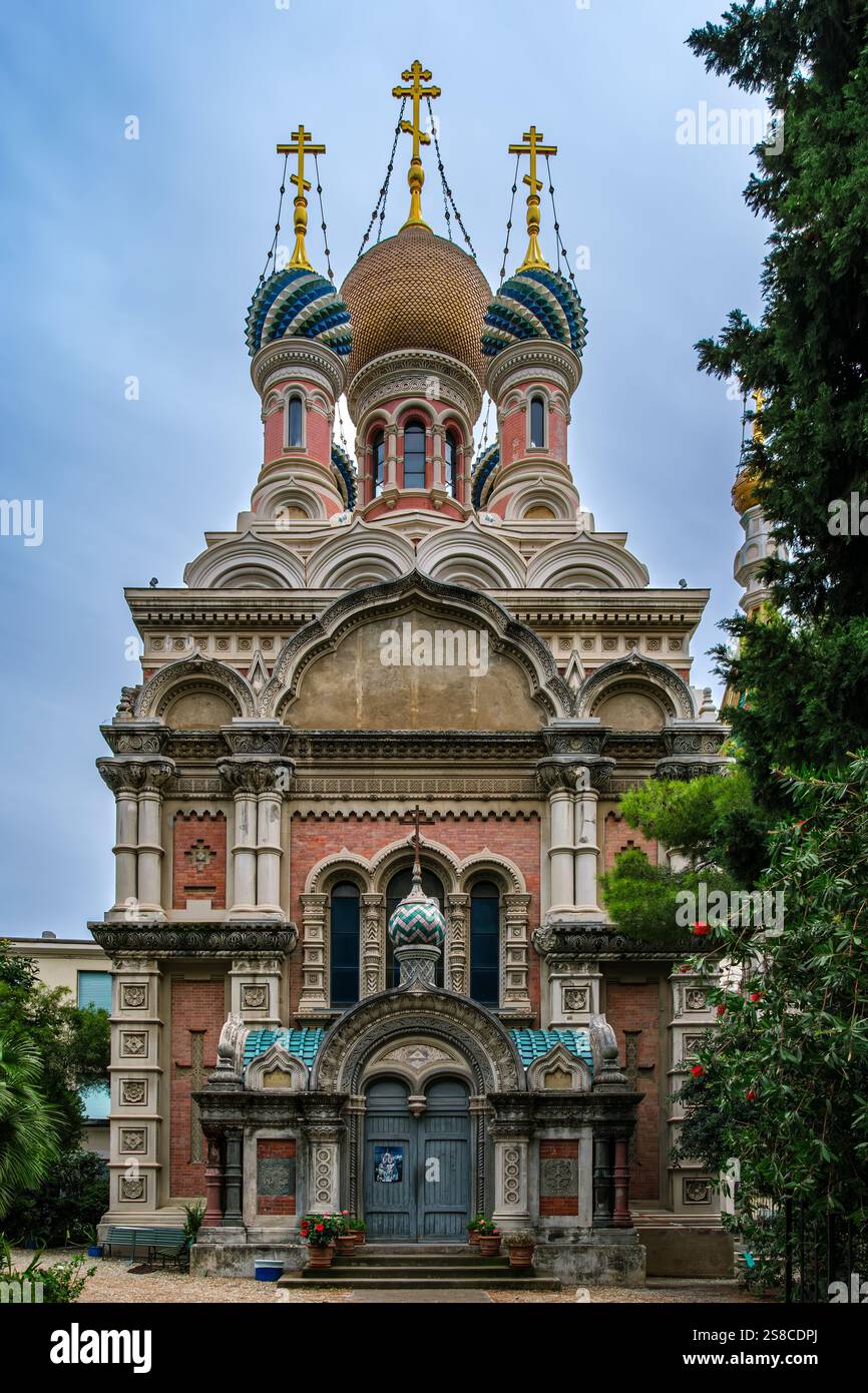 Russian Orthodox Church in the historic city centre of Sanremo ...