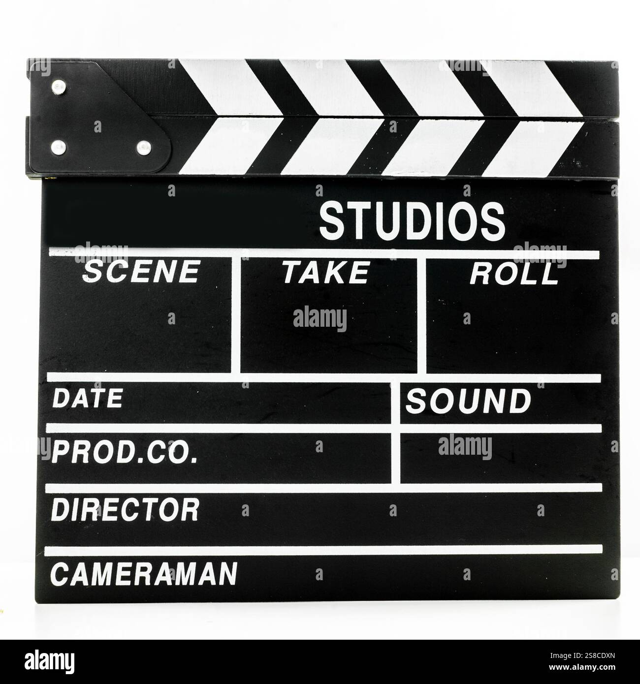 Empty wooden clapperboard on hi-res stock photography and images - Alamy