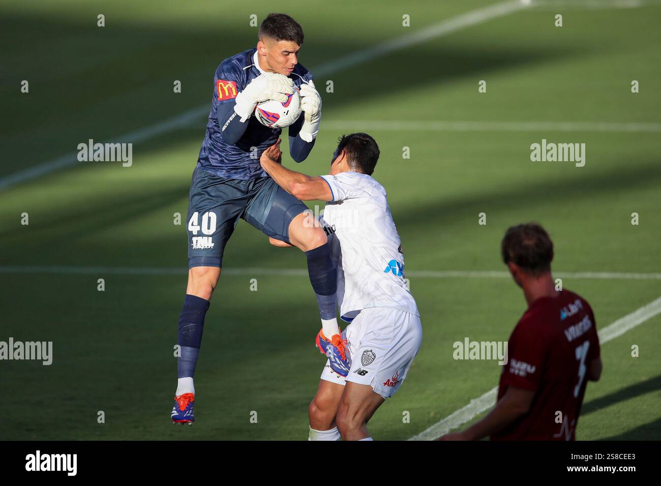 Adelaide, Australia. 22nd Jan, 2025. Ethan Cox goalkeeper of Adelaide ...