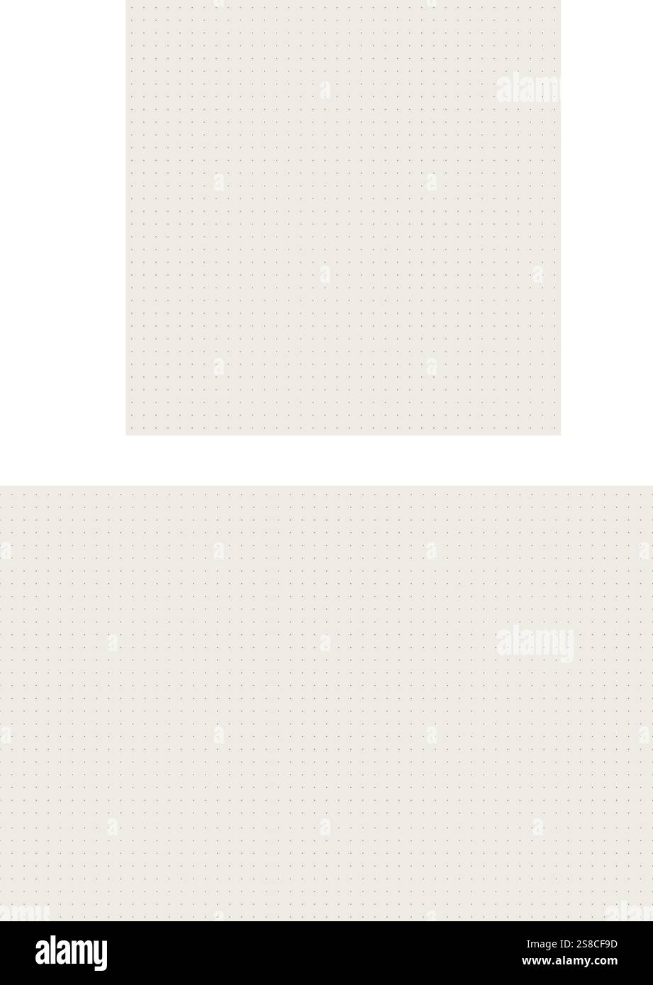Bullet journal page, simple polka dot grid background. Paper pattern ...