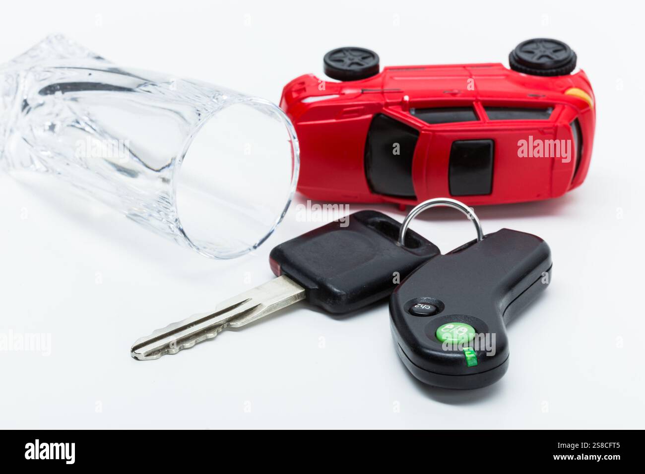 Alcohol and car keys Stock Photo - Alamy