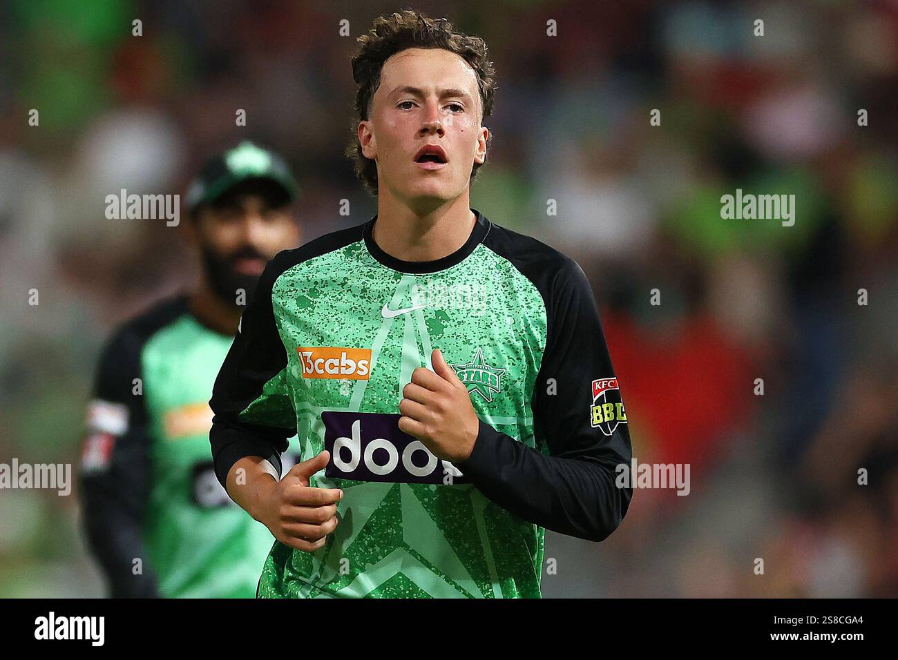 Sydney, Australia. 22nd Jan, 2025. Doug Warren of the Stars celebrates ...