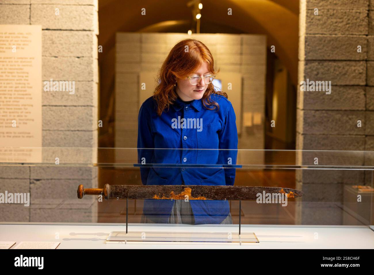 EDITORIAL USE ONLY 1st Century BCE Iron Age Sword lent by Cambridge ...