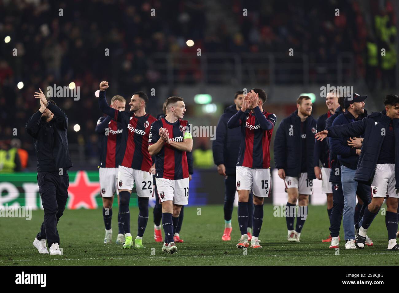 Final joy (Bologna) during the UEFA Cchampions League match between ...