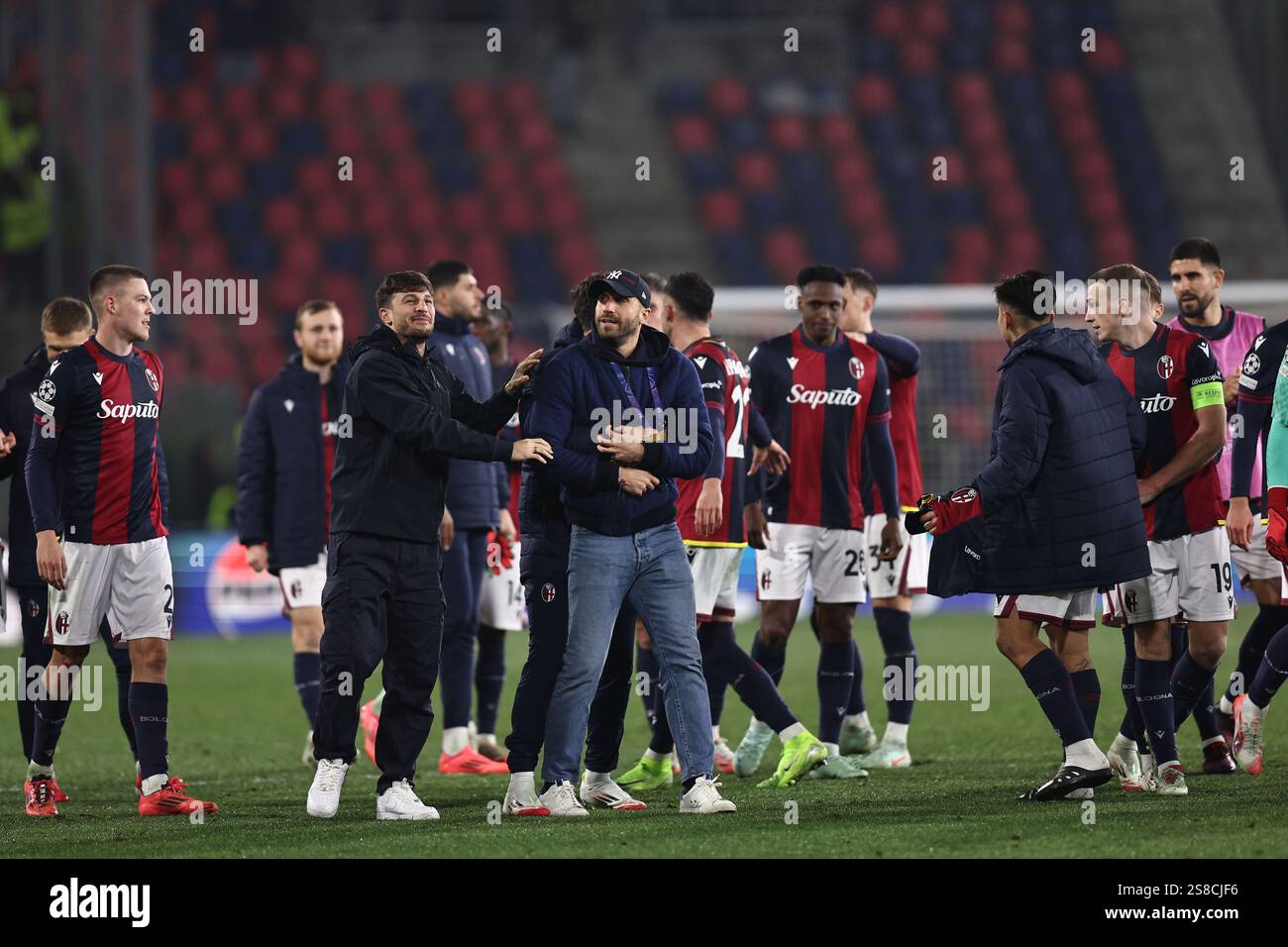 Final joy (Bologna) during the UEFA Cchampions League match between ...
