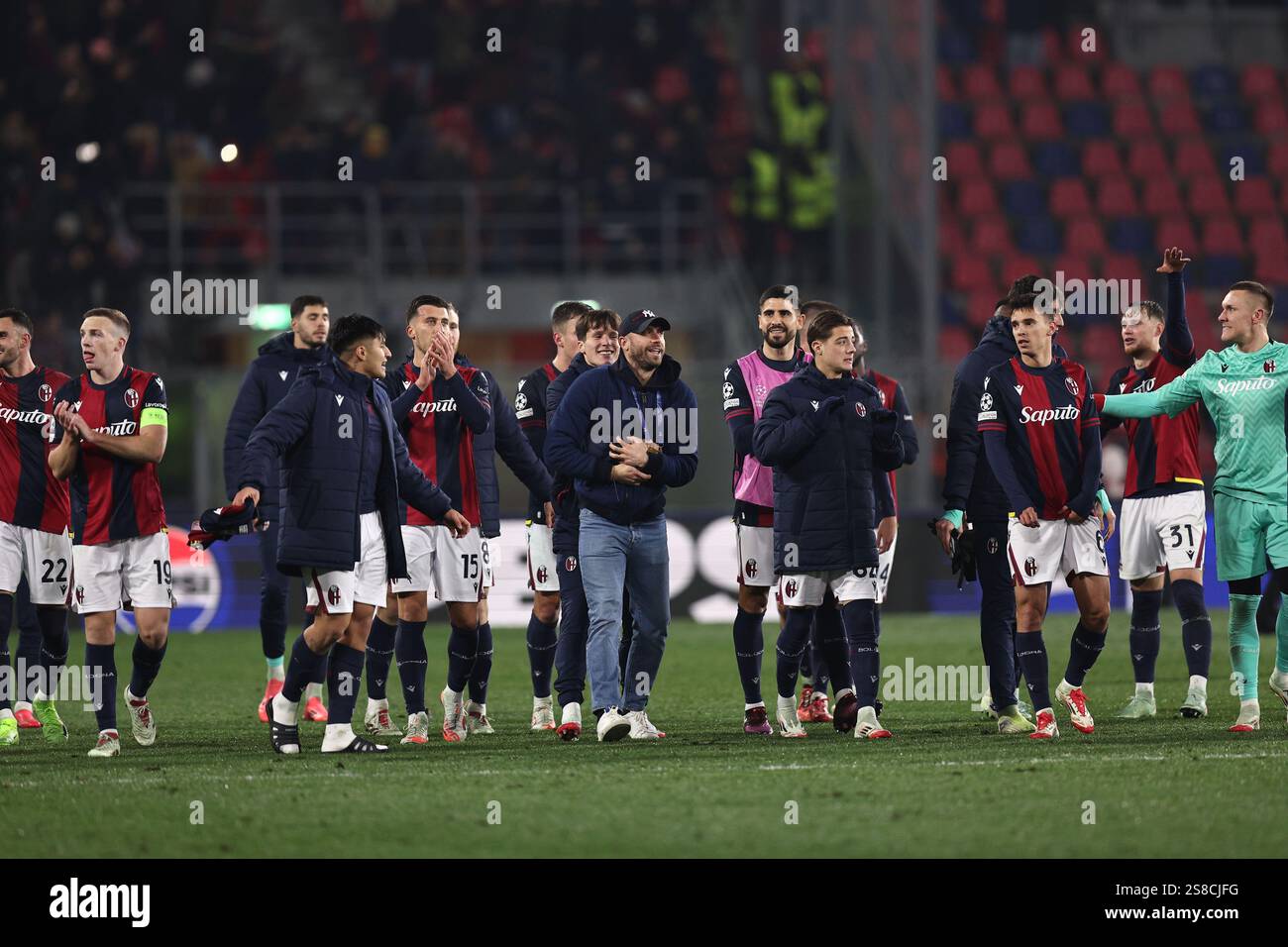 Final joy (Bologna) during the UEFA Cchampions League match between ...
