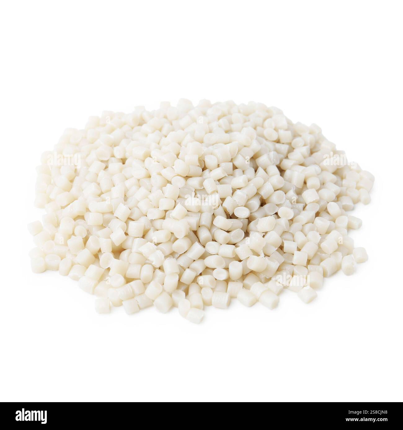 Pile of plastic granules isolated on white Stock Photo - Alamy