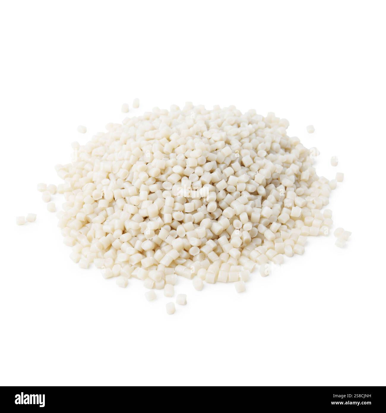Pile of plastic granules isolated on white Stock Photo - Alamy