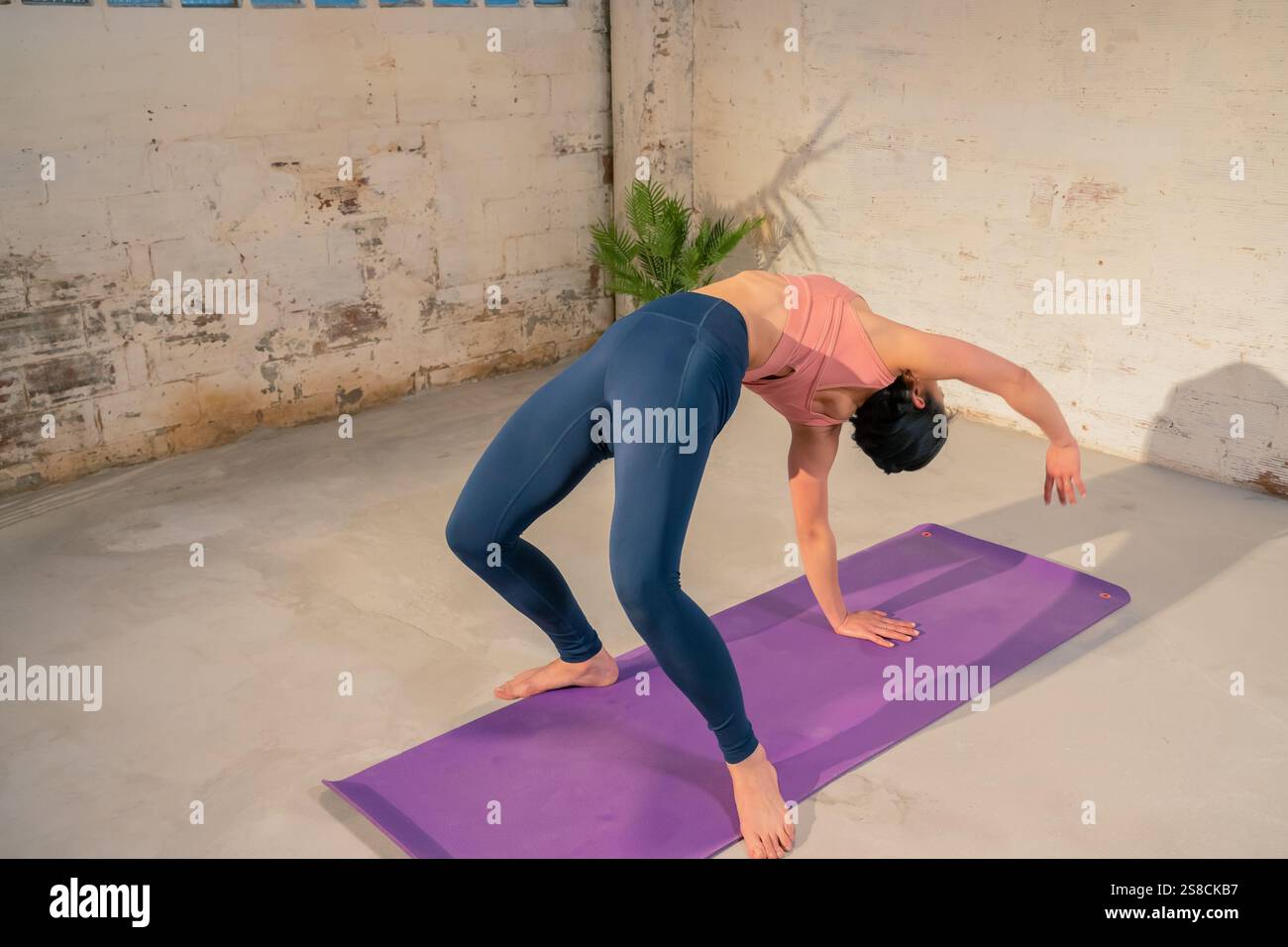 Dynamic Yoga Stretching Pose for Enhancing Flexibility, Wellness, and ...