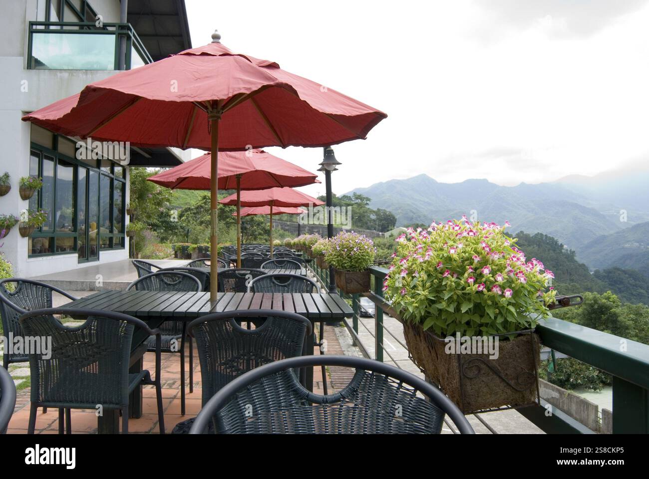 Coffee bar, cafe terrace, Taiwan, East Asia, Asia Stock Photo - Alamy