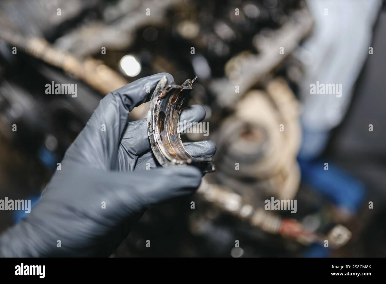 Car repair in a car service center engine diagnostics Stock Photo - Alamy