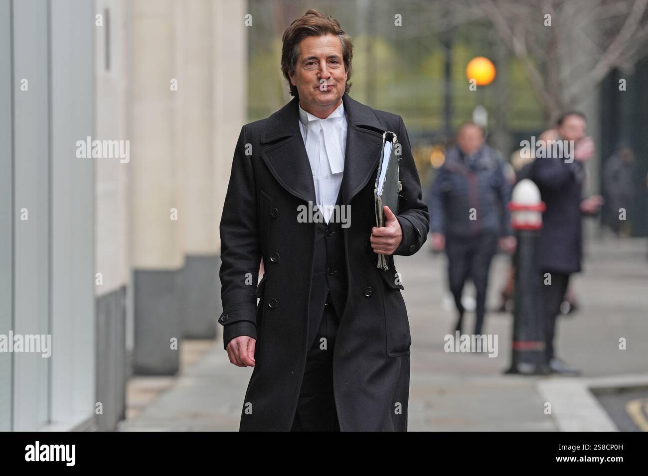 The Duke of Sussex's barrister, David Sherborne (left) arrives at the Rolls Building in London ...