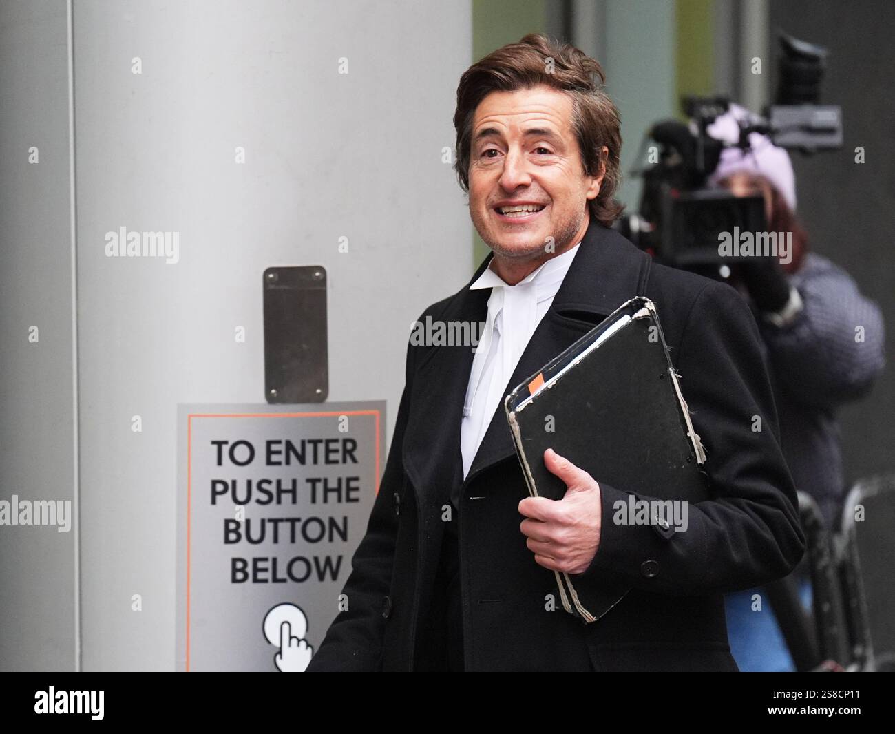 The Duke of Sussex's barrister, David Sherborne (left) arrives at the Rolls Building in London ...