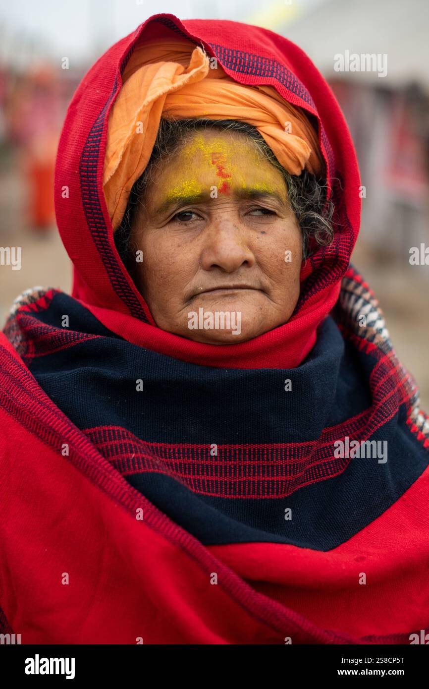 Images of sadhus and naga sadhus at Maha Kumbh Mela, the Hindu festival ...
