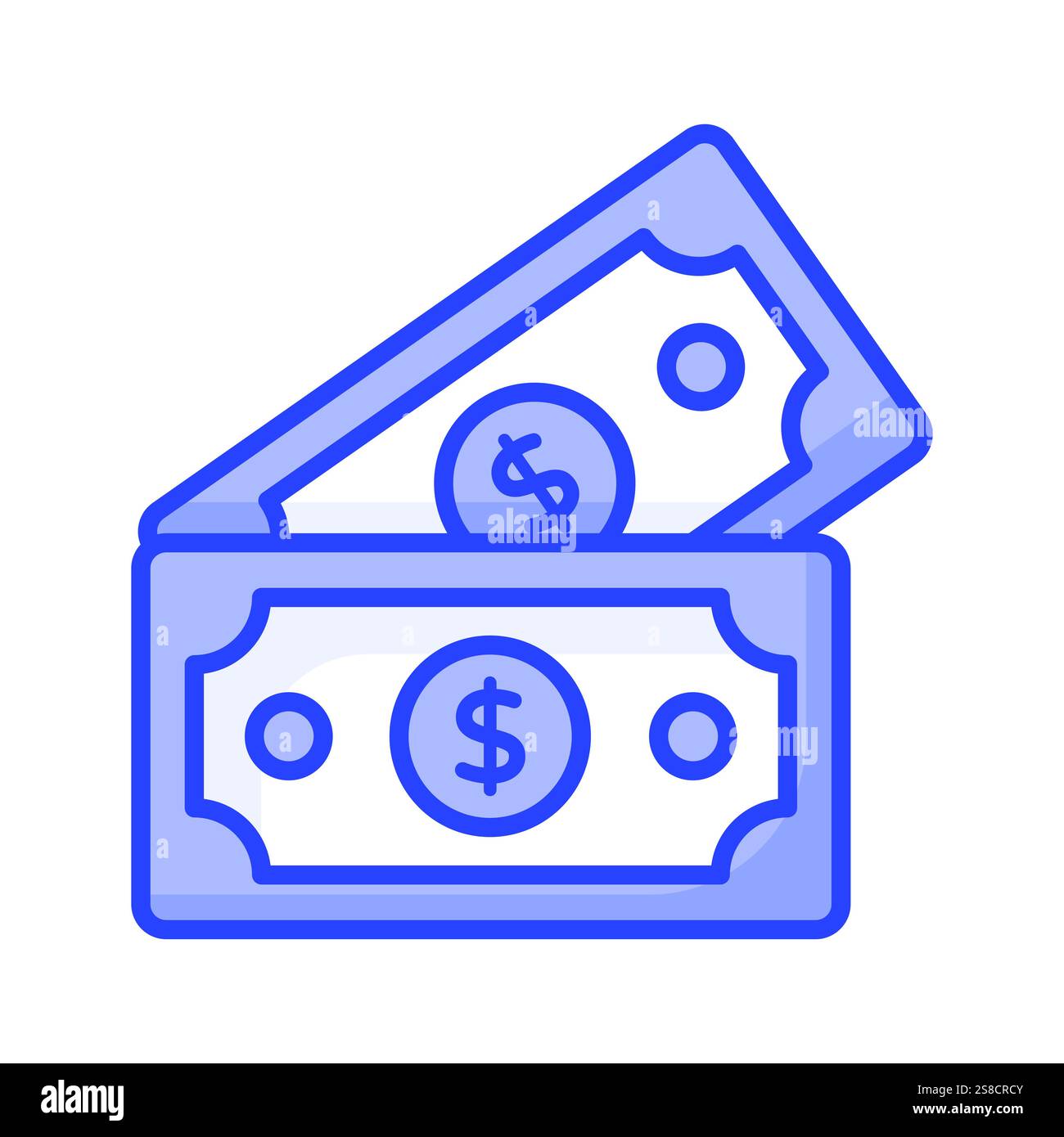 An icon of paper currency in modern style, well designed vector of ...