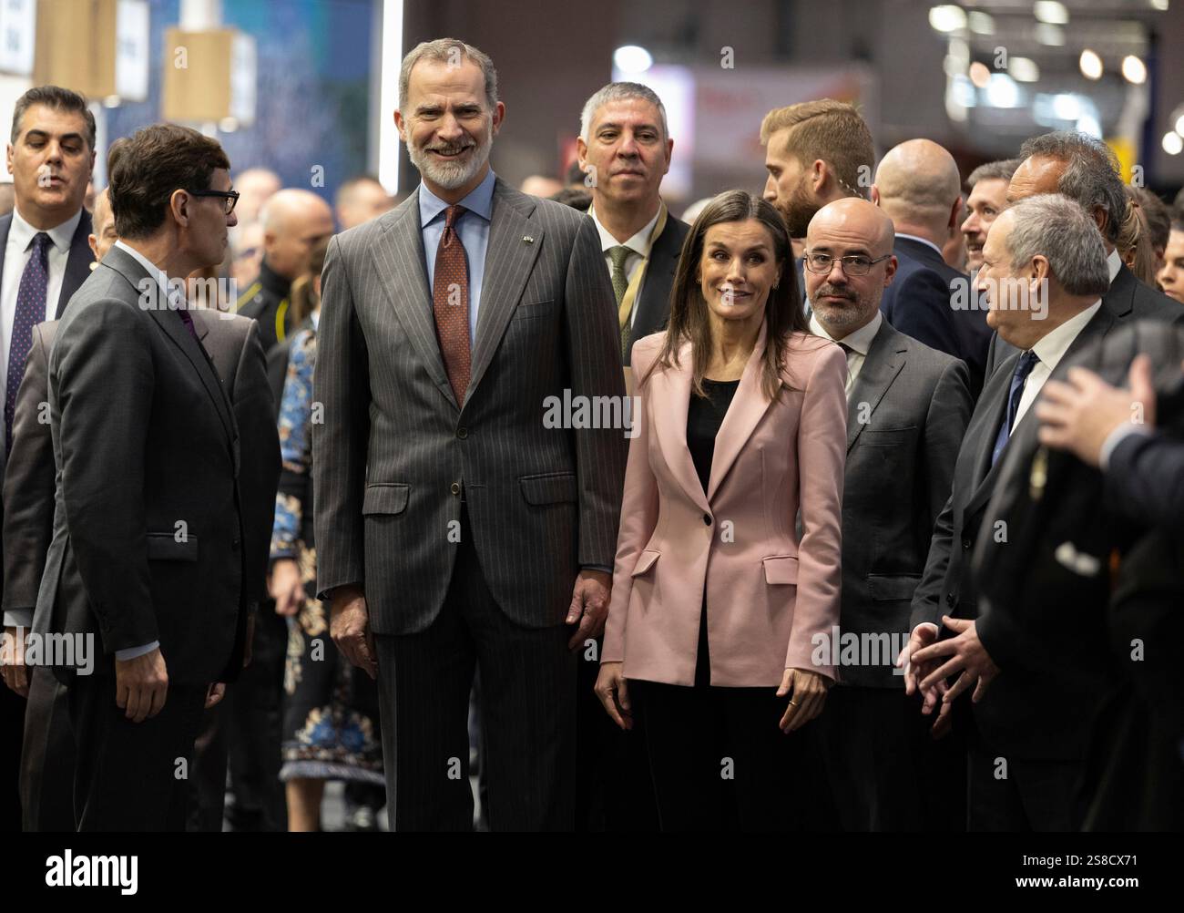 (L-R) The President of the Generalitat of Catalonia, Salvador Illa 22 ...