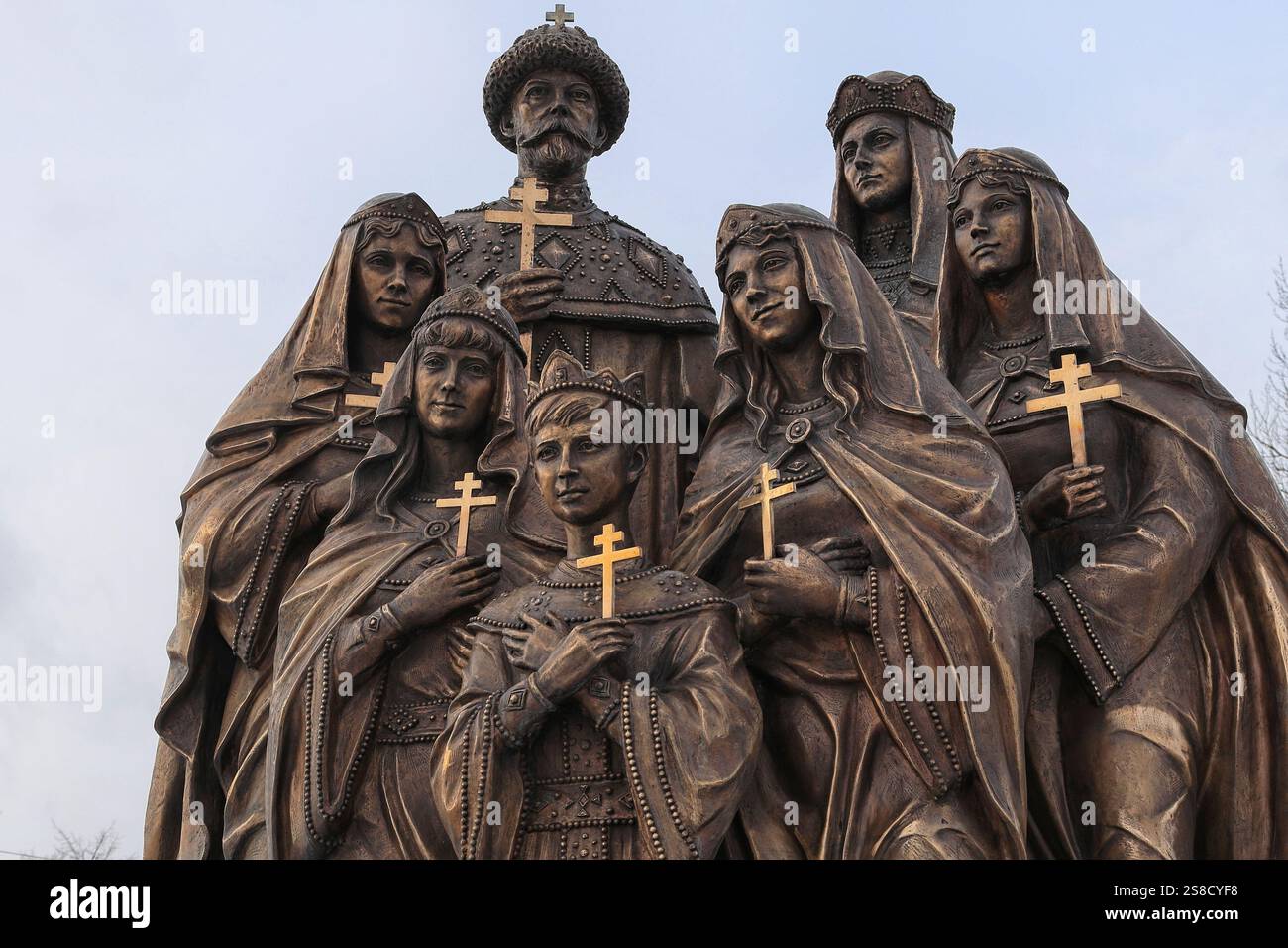 Town of Dno, Pskov Oblast, Russia - January 03, 2025: A close-up ...