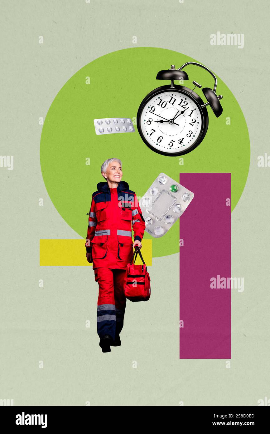 Sketch image trend artwork montage photo collage of supplement therapy ...