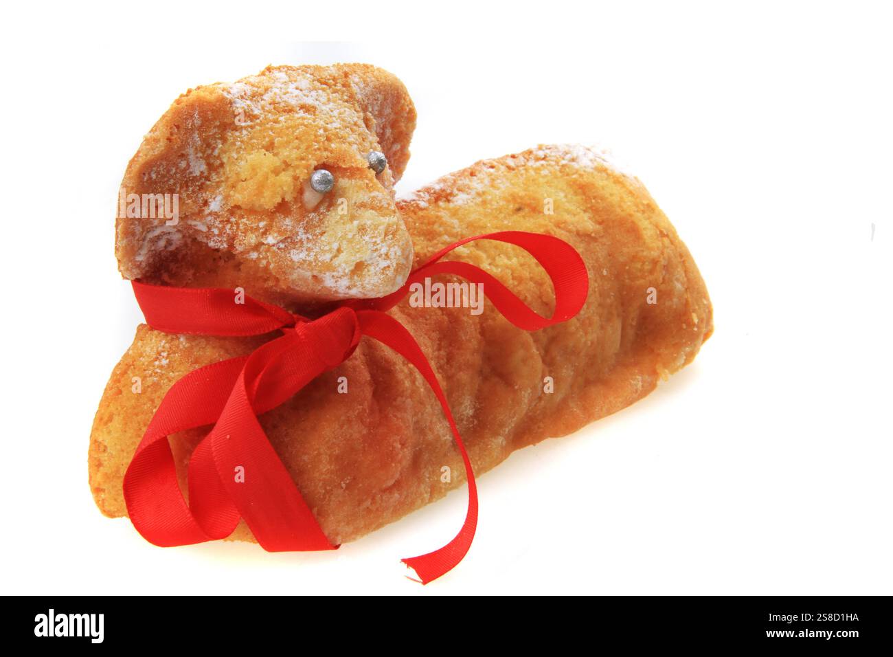 traditional czech easter lamb bread isolated on the white background ...