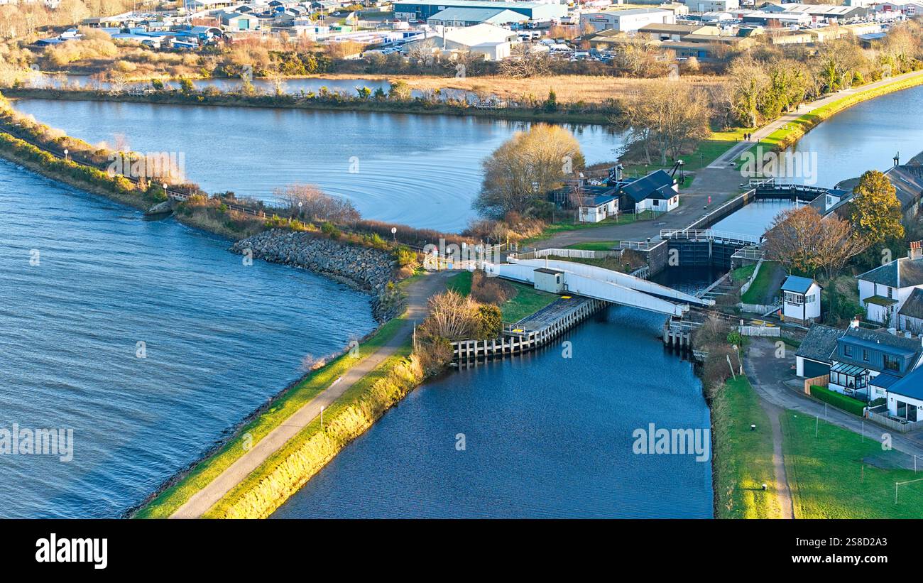Clachnaharry Inverness Scotland Caledonian Canal the white railway ...