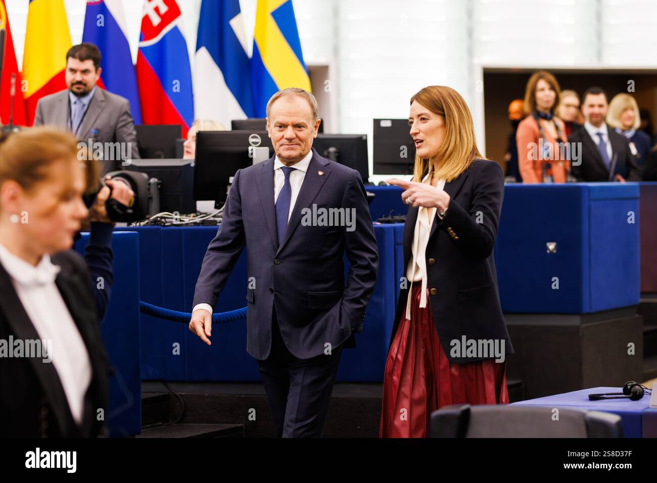Roberta metsola tusk hi-res stock photography and images - Alamy