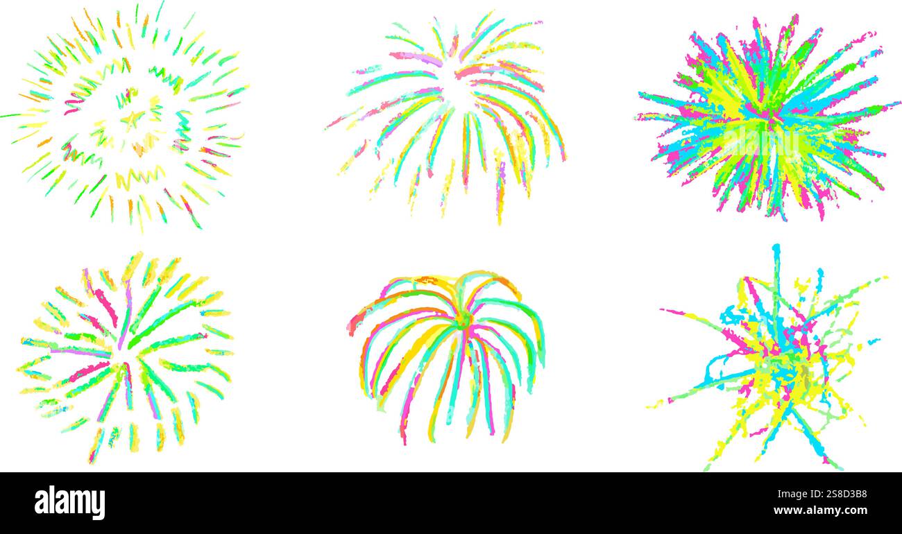 Wax crayon display Stock Vector Images - Alamy