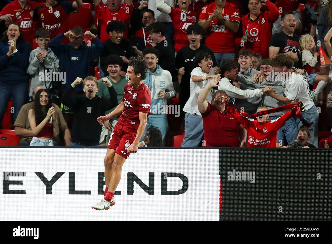 Adelaide, Australia. 22nd Jan, 2025. Archie Goodwin of Adelaide United ...