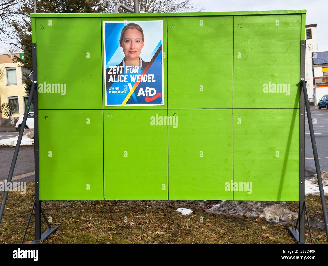 Party election posters of Alice Weidel (AFD) for the federal election ...