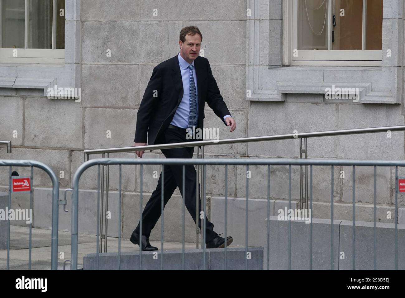 Fianna Fail TD Jim O'Callaghan arrives at Leinster House, Dublin, where ...