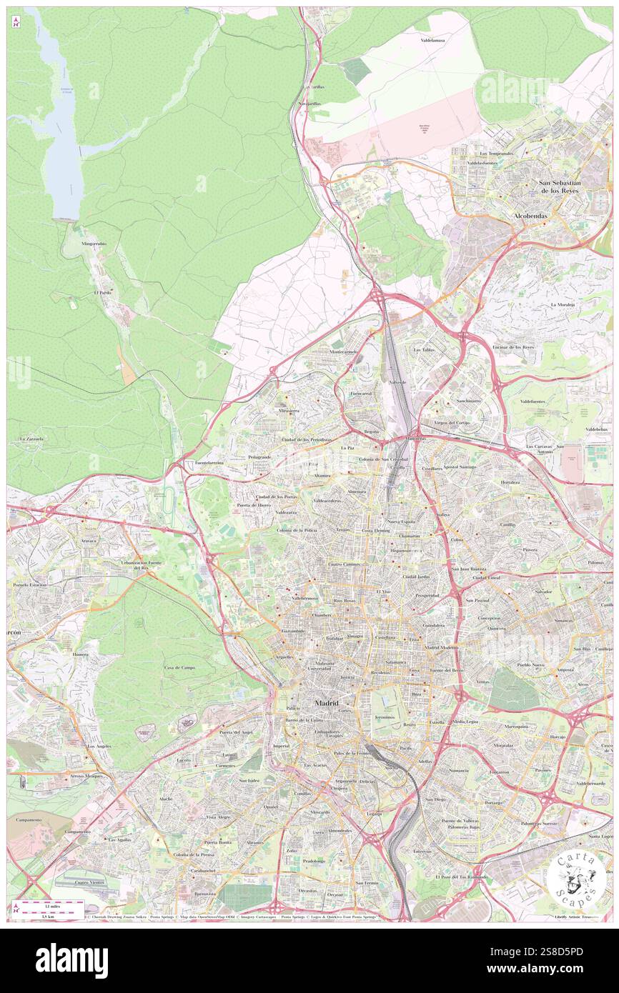 El Pilar, Provincia de Madrid, ES, Spain, Madrid, N 40 24' 57'', S 3 42 ...