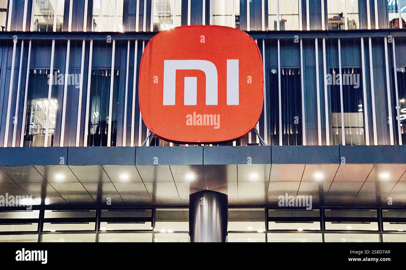 A view of an office building of Xiaomi Technology in Shanghai, China ...