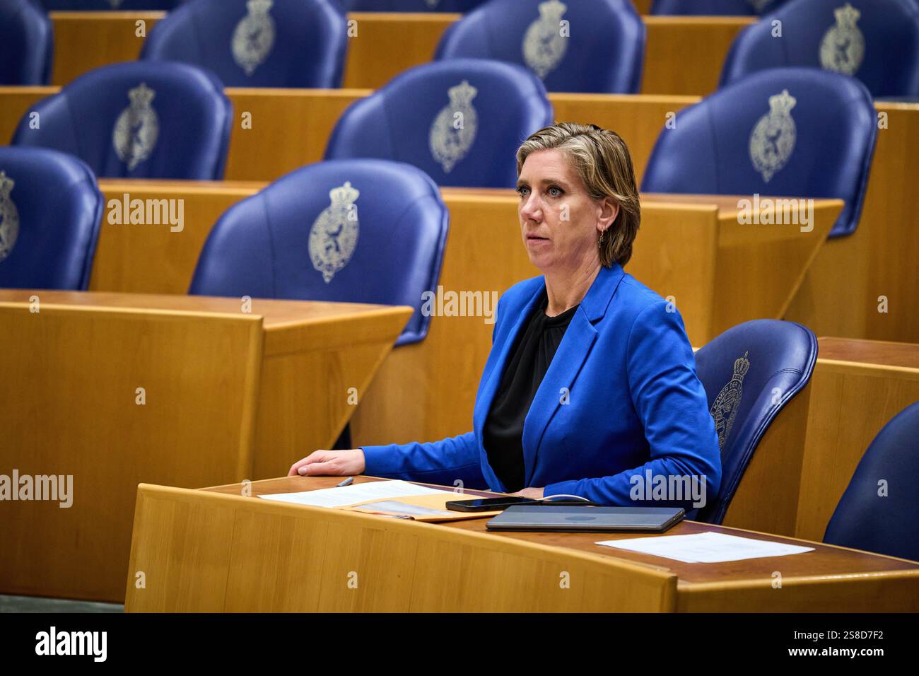 DEN HAAG - Ingrid Michon-Derksen (VVD) during a debate on the right to ...
