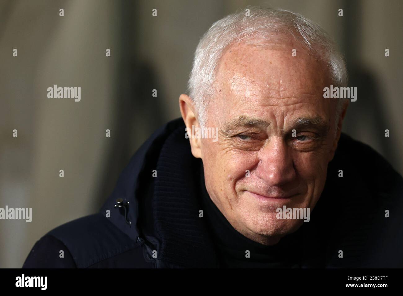 Bergamo, Italy. 21st Jan, 2025. Antonio Percassi, president of Atalanta ...