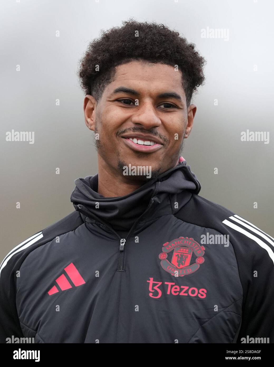 Manchester United's Marcus Rashford during a training session at the ...
