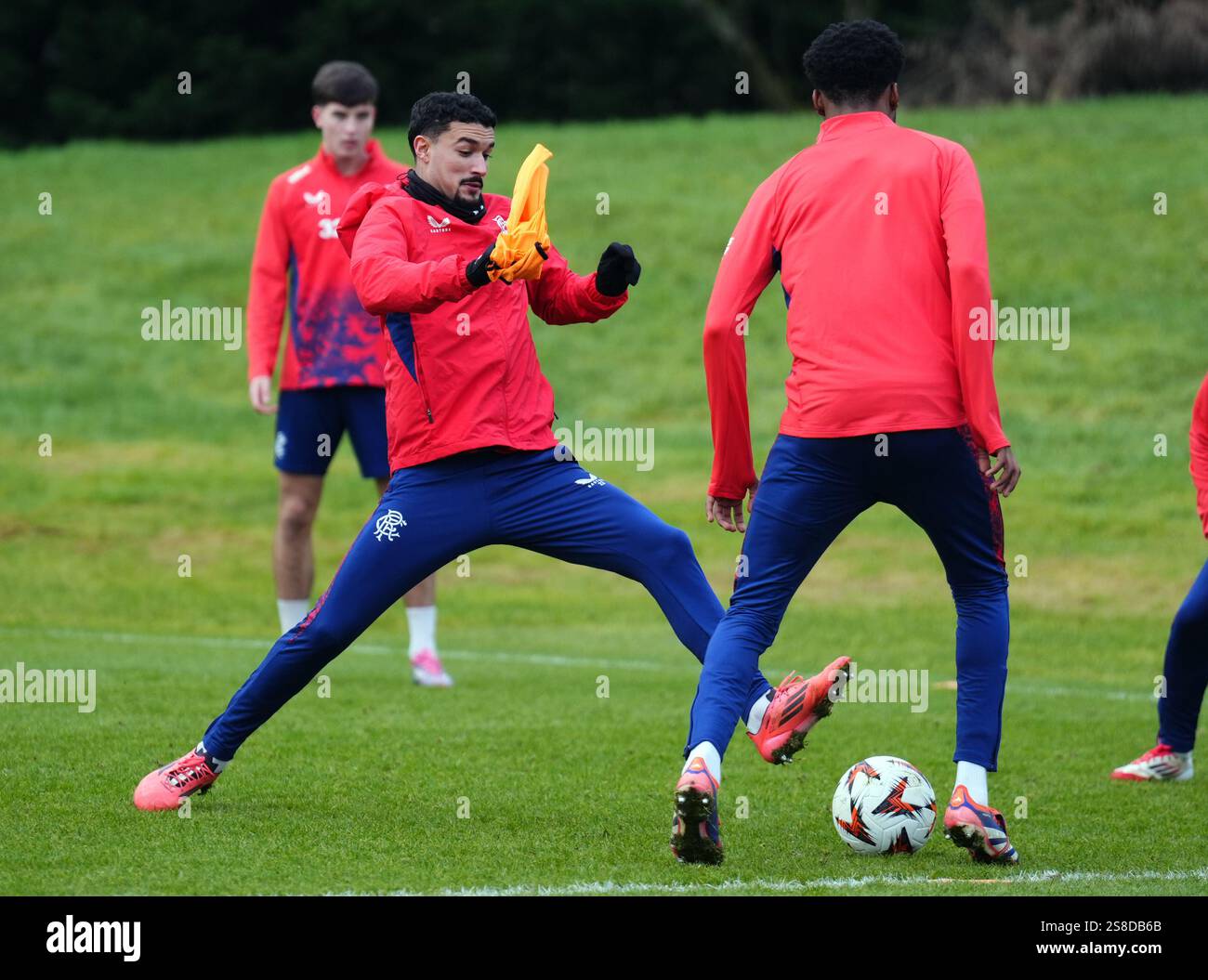 Rangers' Jefte during a training session at the Rangers Training Centre ...