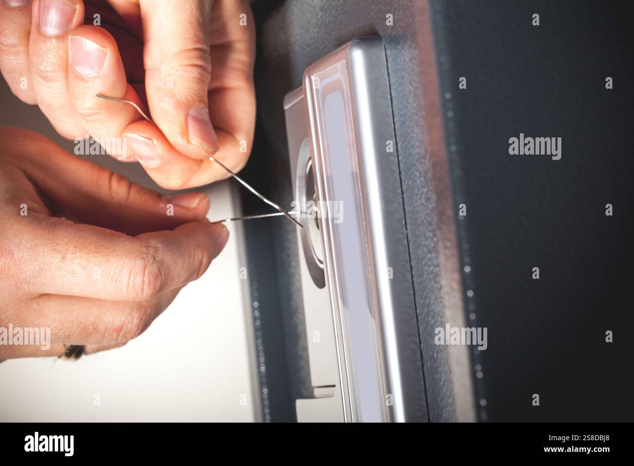 Security Breach - Safe Picking Concept Stock Photo - Alamy