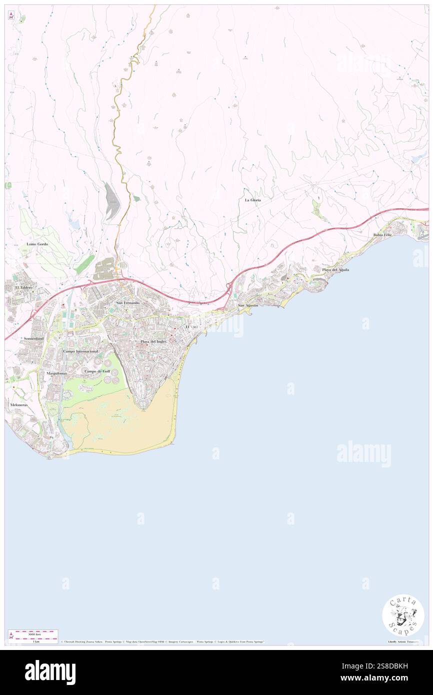 Playa El Veril, Provincia de Las Palmas, ES, Spain, Canary Islands, N ...