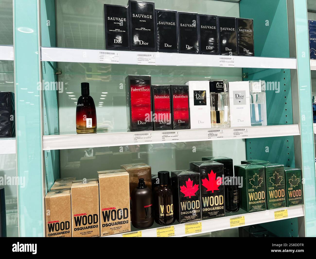Kyiv, Ukraine - January 21, 2025: Selection of luxury perfumes ...