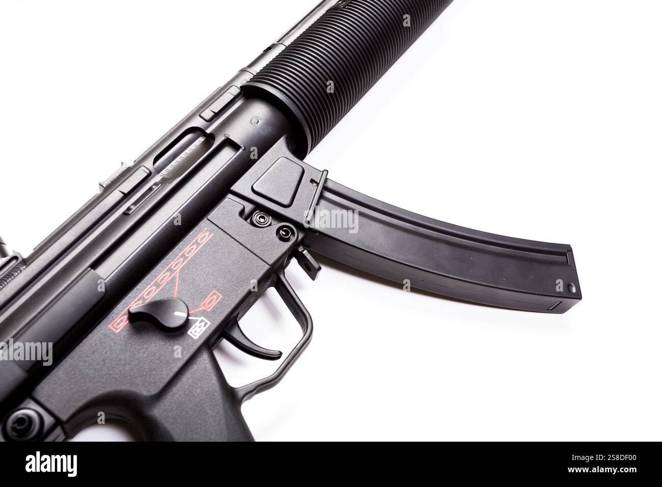 Submachine gun silencer hi-res stock photography and images - Alamy