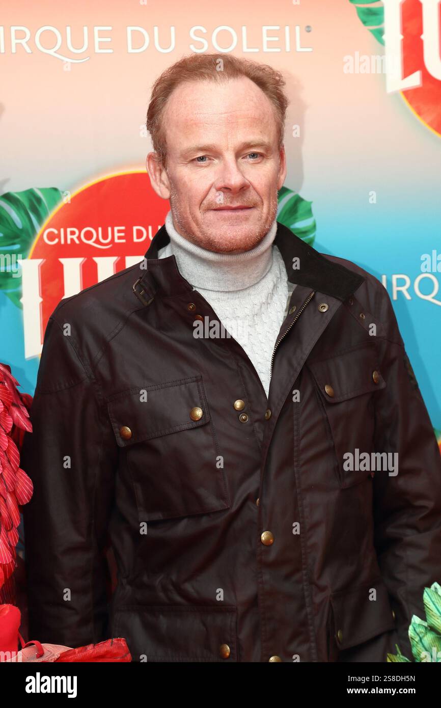 Alistair Petrie arrives at the Cirque du Soleil – Lucia press night at ...