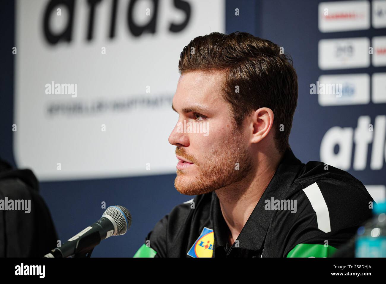 Johannes Golla (Deutschland, #04) DEN, Pressekonferenz Deutschland ...