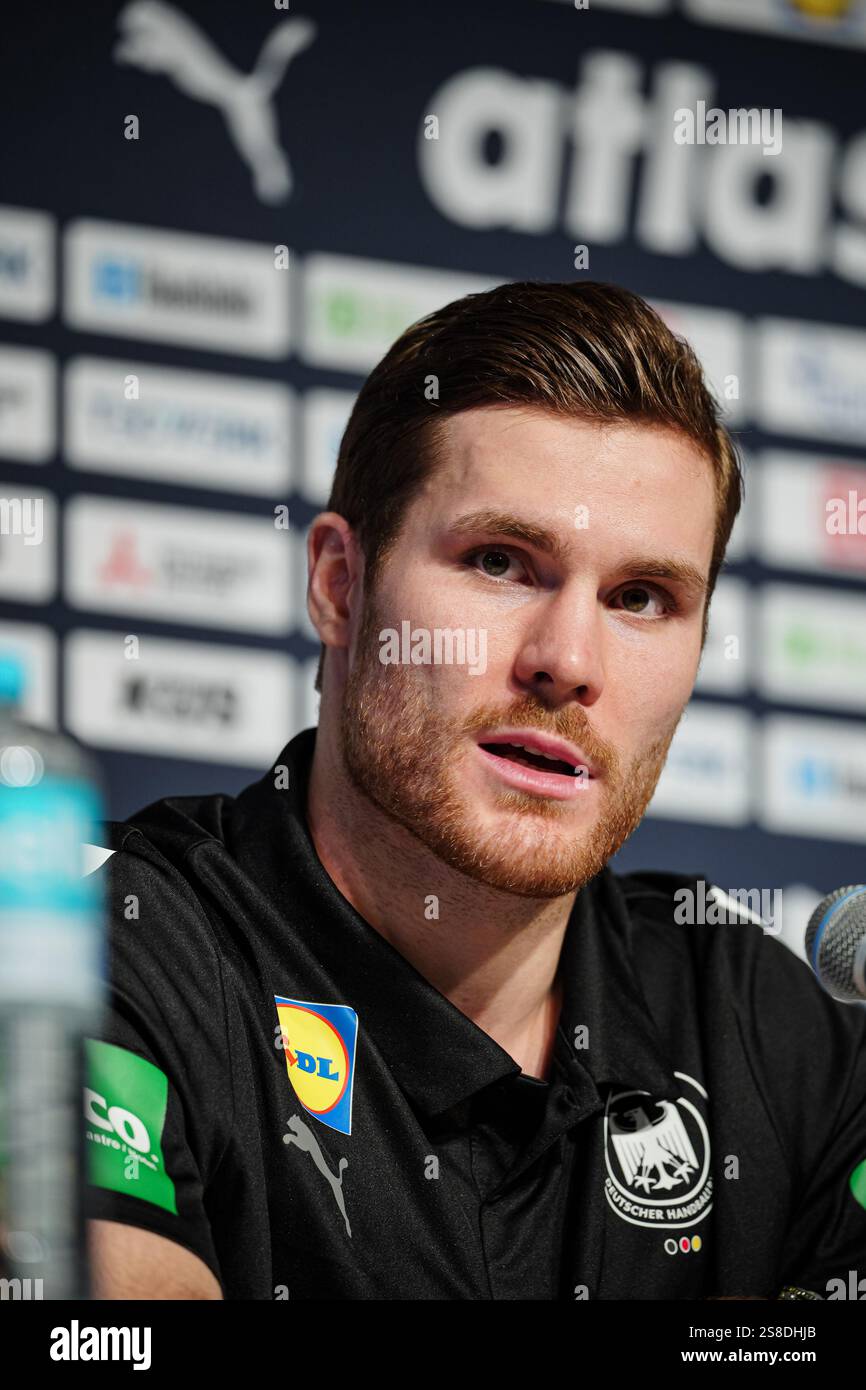 Johannes Golla (Deutschland, #04) DEN, Pressekonferenz Deutschland ...