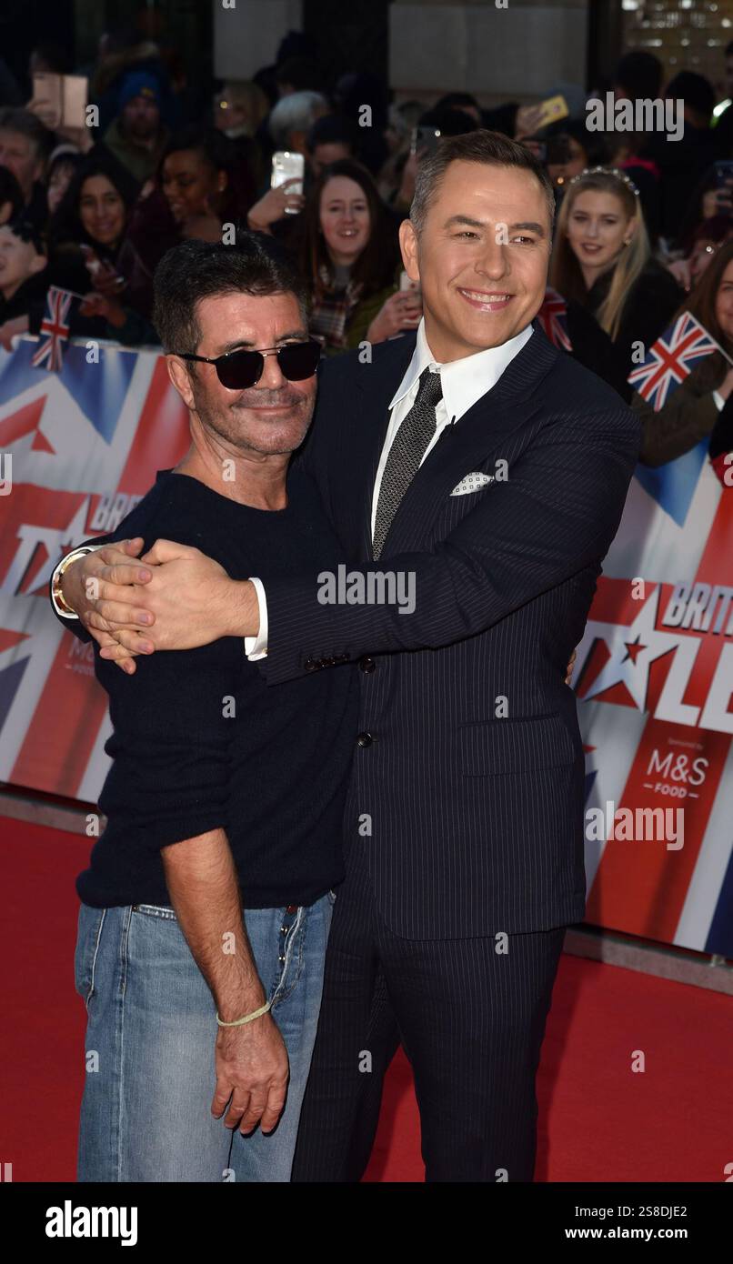 Simon Cowell and David Walliams at the Britain's Got Talent Auditions ...