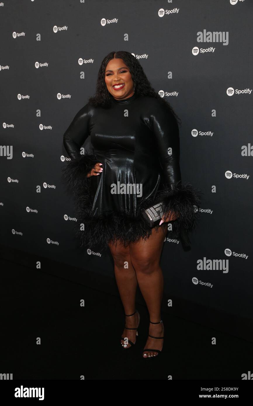 Lizzo at the Spotify Best New Artist 2020 Party, Arrivals, The Lot ...
