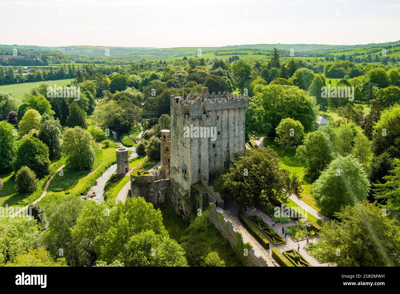 Blarney Castle, medieval stronghold in Blarney, near Cork, known for ...