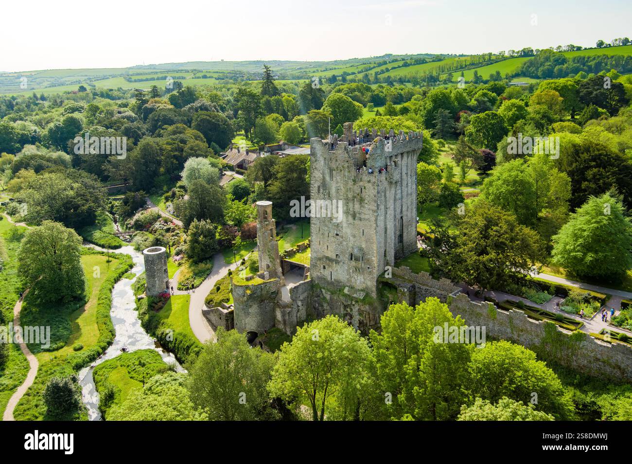 Blarney Castle, medieval stronghold in Blarney, near Cork, known for ...