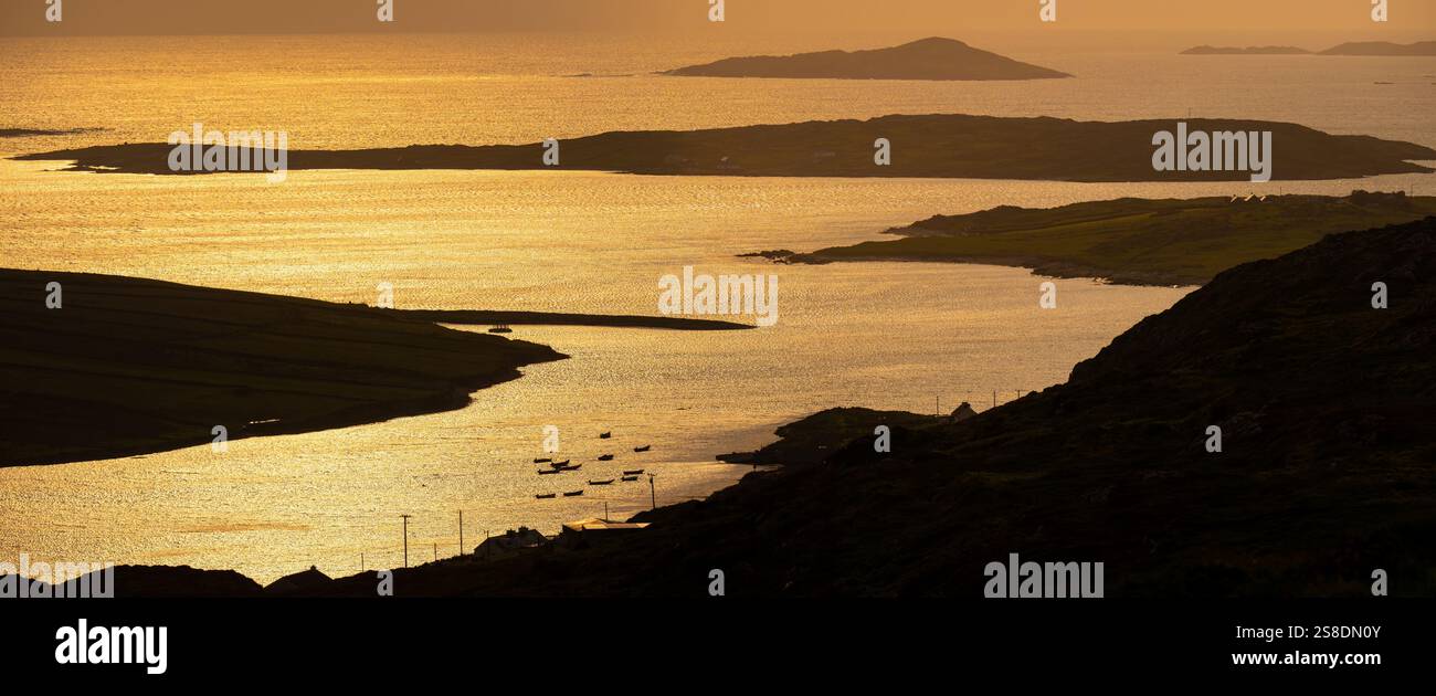 Spectacular sunset view of Ardmore and Turbot islands from famous ...