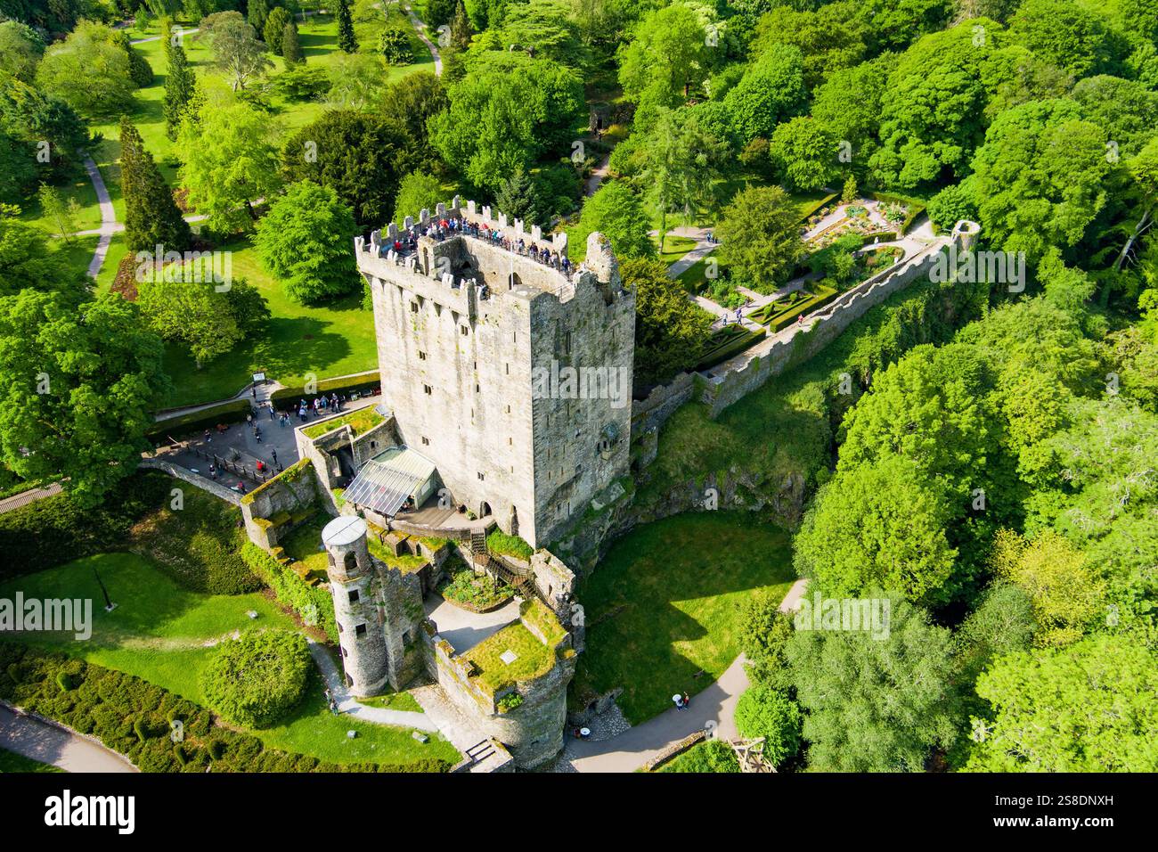Blarney Castle, medieval stronghold in Blarney, near Cork, known for ...